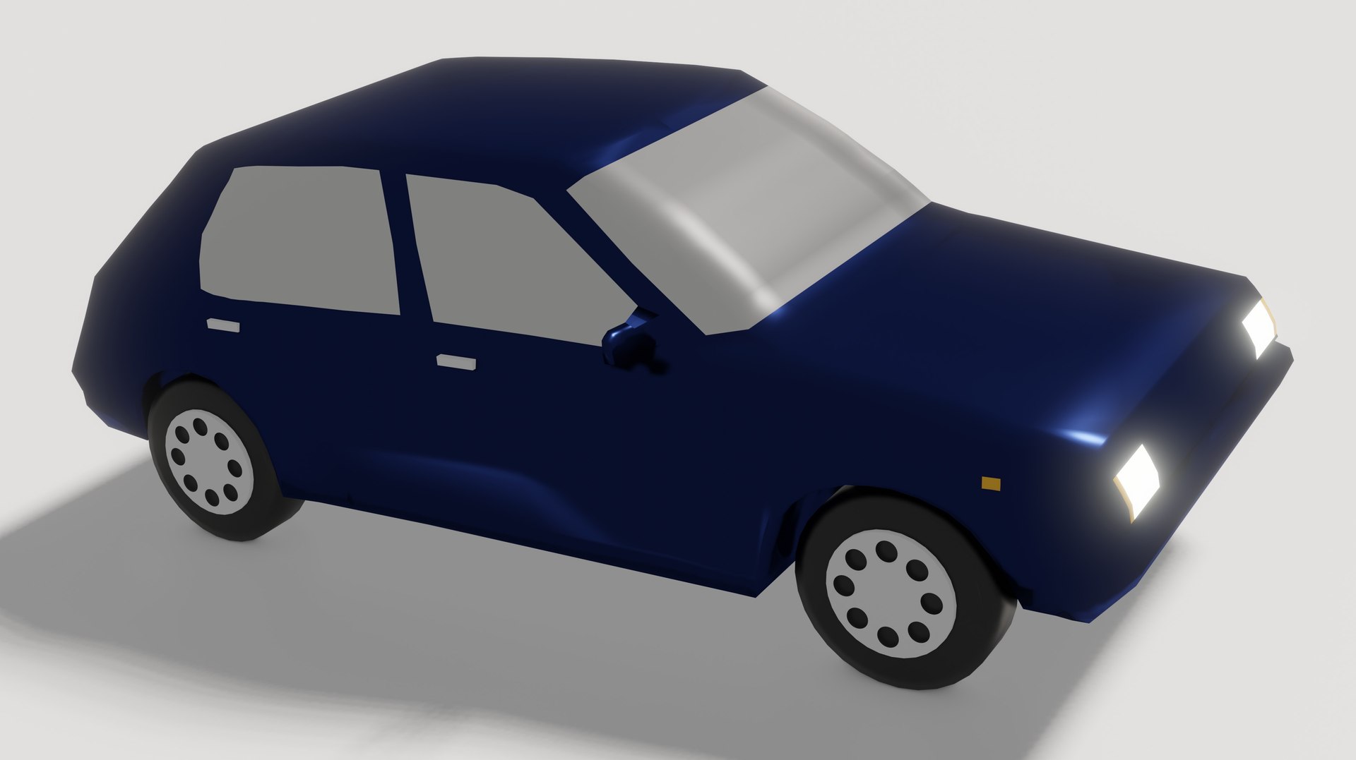 3D Model Blue Car OBJ - TurboSquid 2105428
