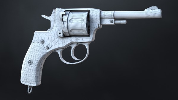 3D nagant m1895 revolver - TurboSquid 1340655