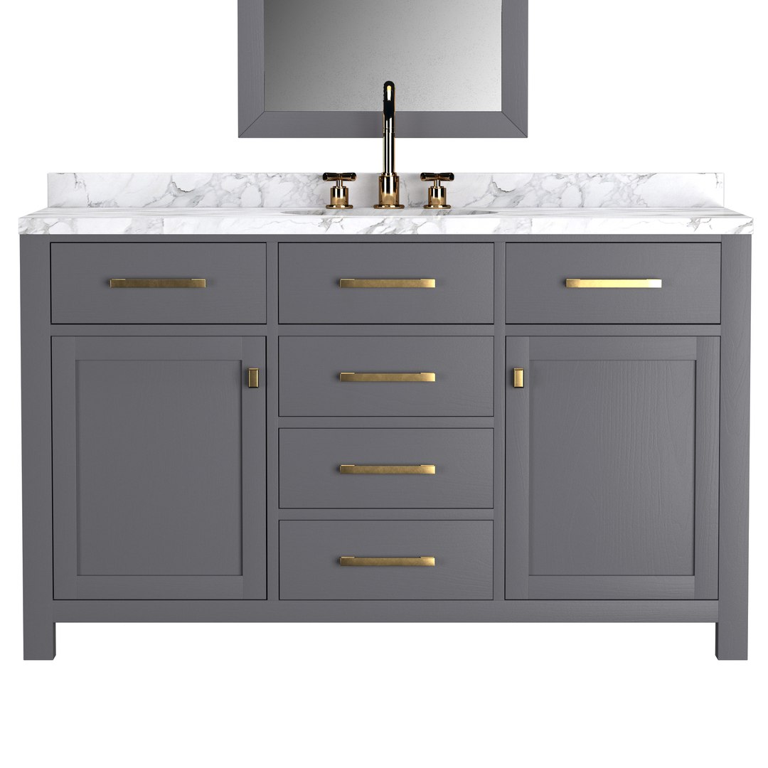 3D HUTTON SINGLE EXTRA-WIDE VANITY Model - TurboSquid 1898225