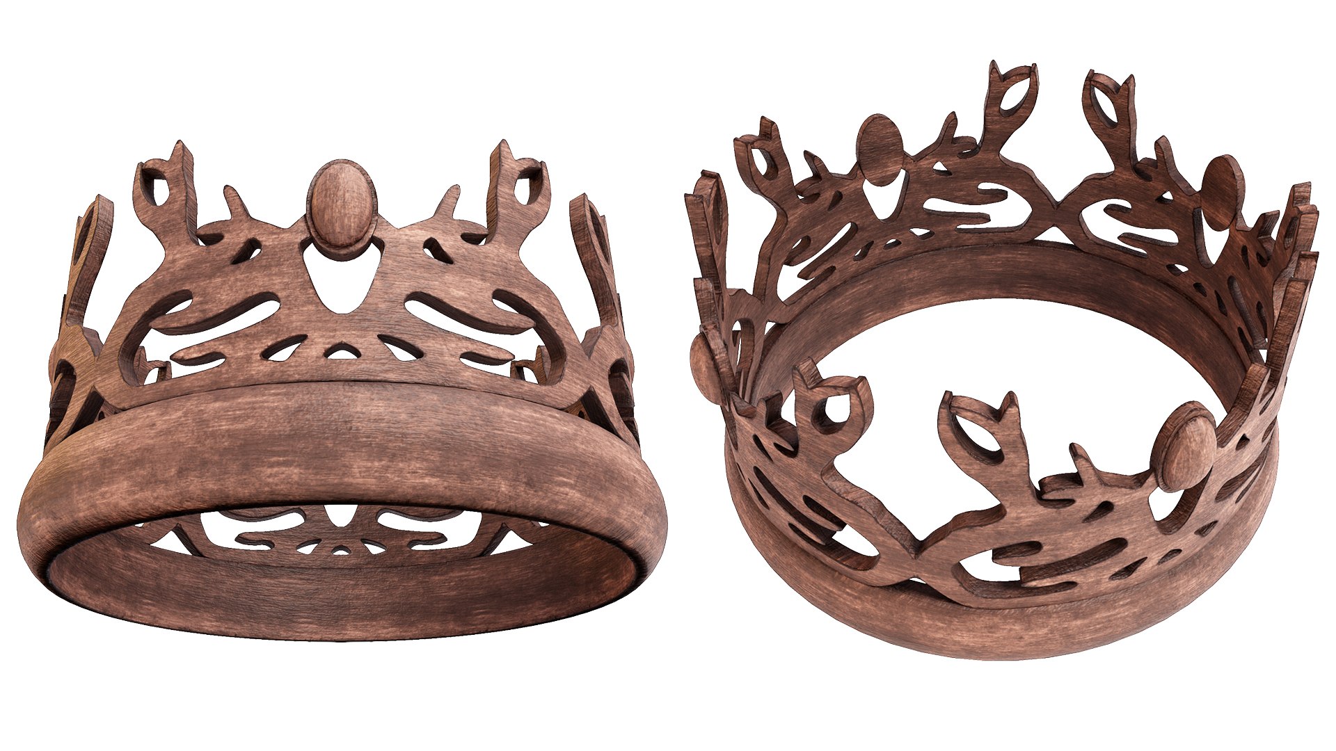 Emperor Wooden Rusty Crown 3d Model 3D Model - TurboSquid 1953837