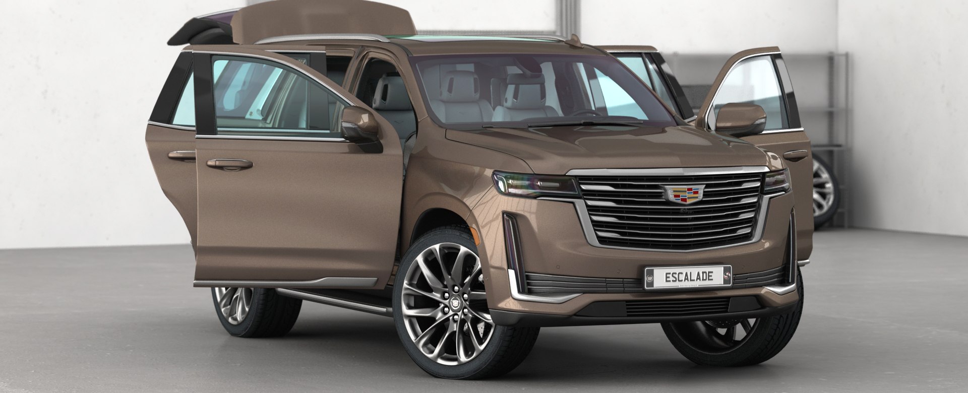 Realistic cadillac escalade 2021 3D model - TurboSquid 1580333