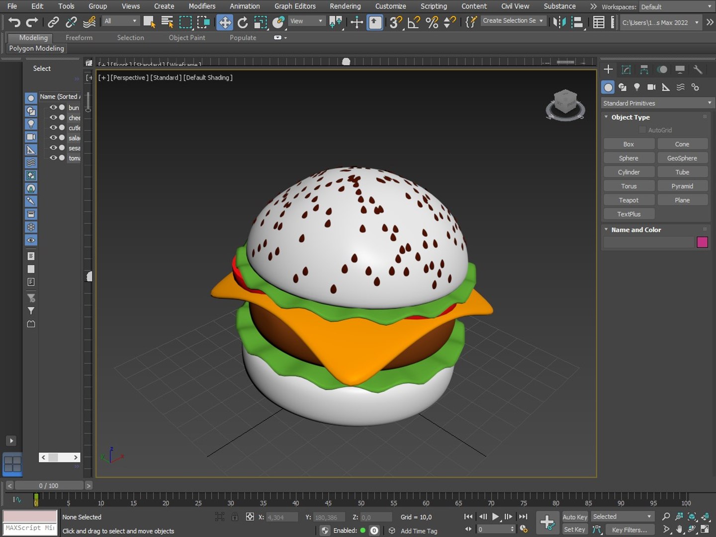 Free BURGER 3D MODEL Hamburger 3D Model - TurboSquid 2165242