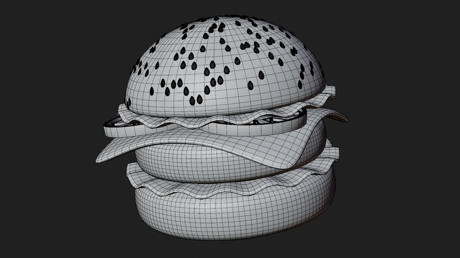 Free BURGER 3D MODEL Hamburger 3D Model - TurboSquid 2165242
