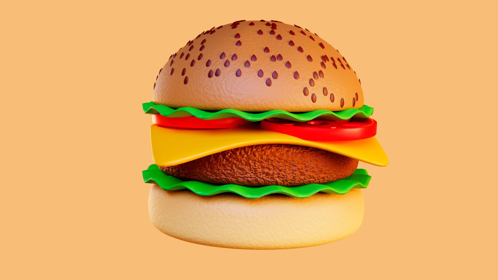 Free BURGER 3D MODEL Hamburger 3D Model - TurboSquid 2165242