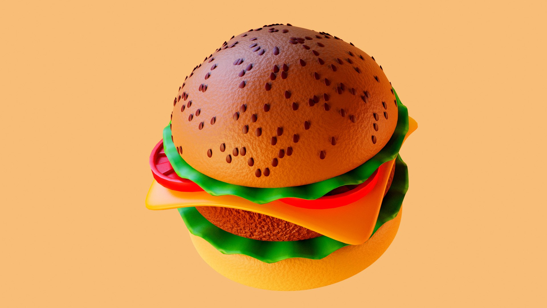 Free BURGER 3D MODEL Hamburger 3D Model - TurboSquid 2165242