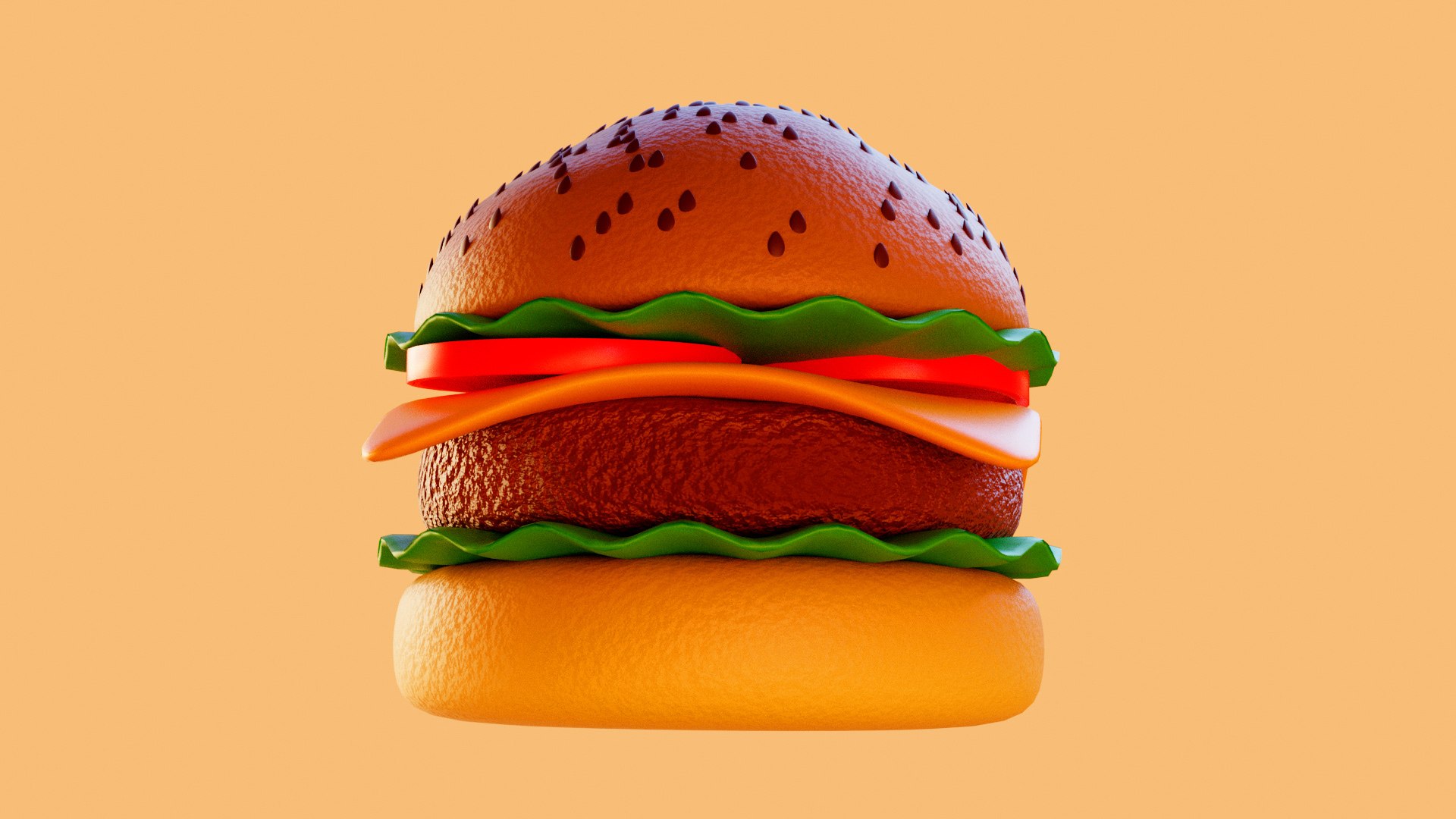 Free BURGER 3D MODEL Hamburger 3D Model - TurboSquid 2165242
