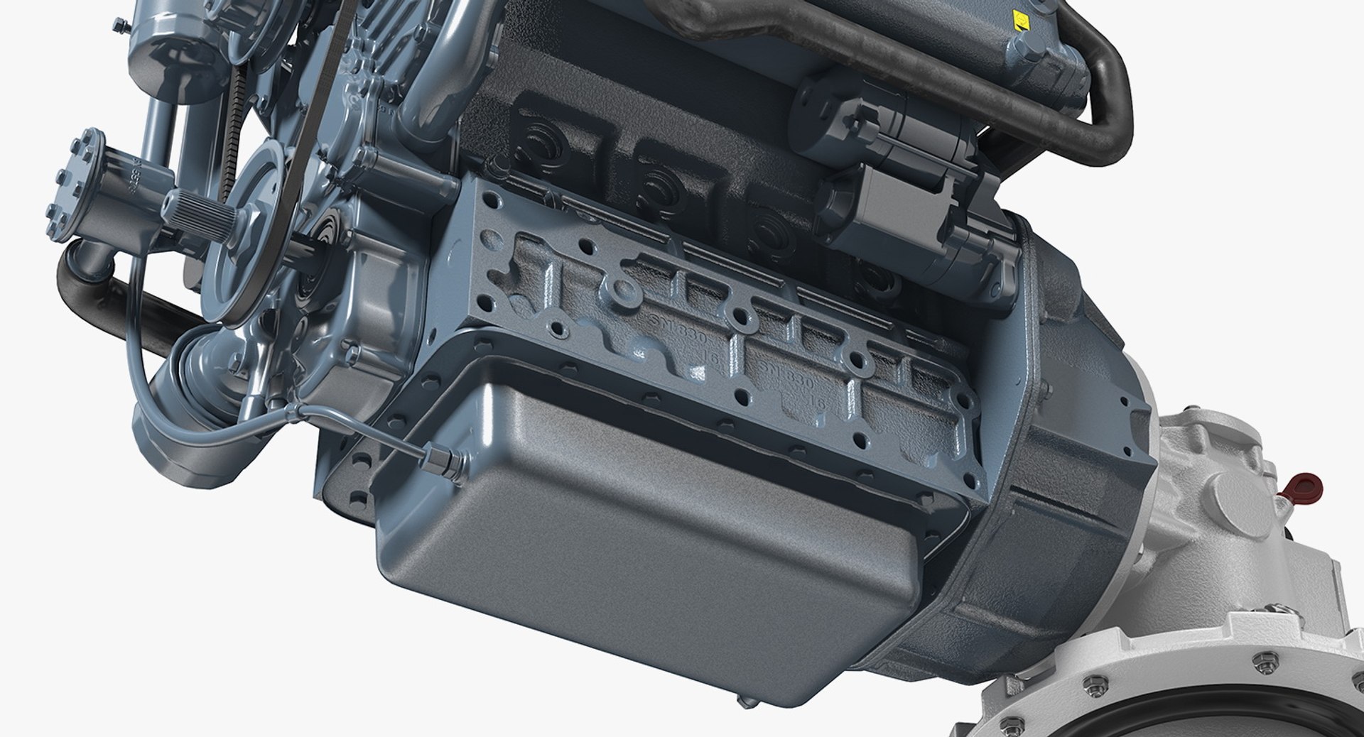 3D marine diesel saildrive engine - TurboSquid 1400903