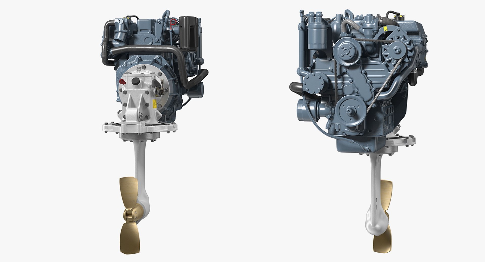 3D Marine Diesel Saildrive Engine - TurboSquid 1400903