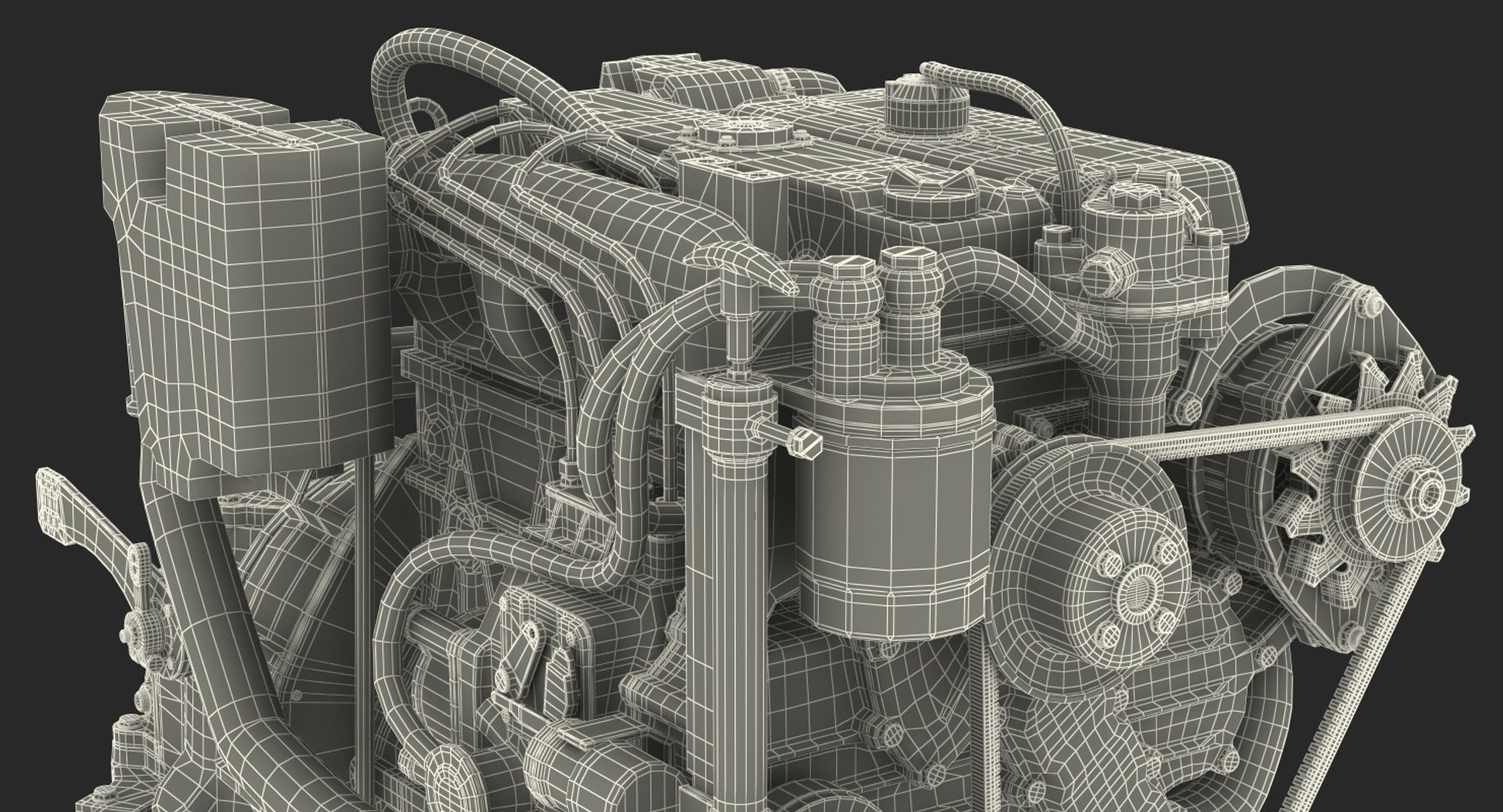 3D marine diesel saildrive engine - TurboSquid 1400903