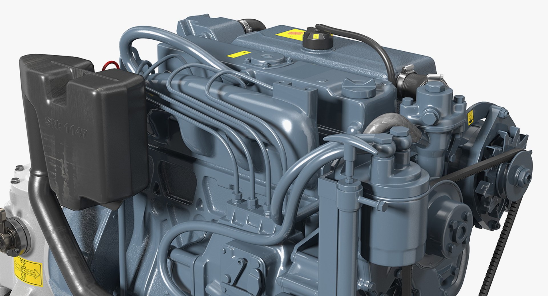 3D marine diesel saildrive engine - TurboSquid 1400903