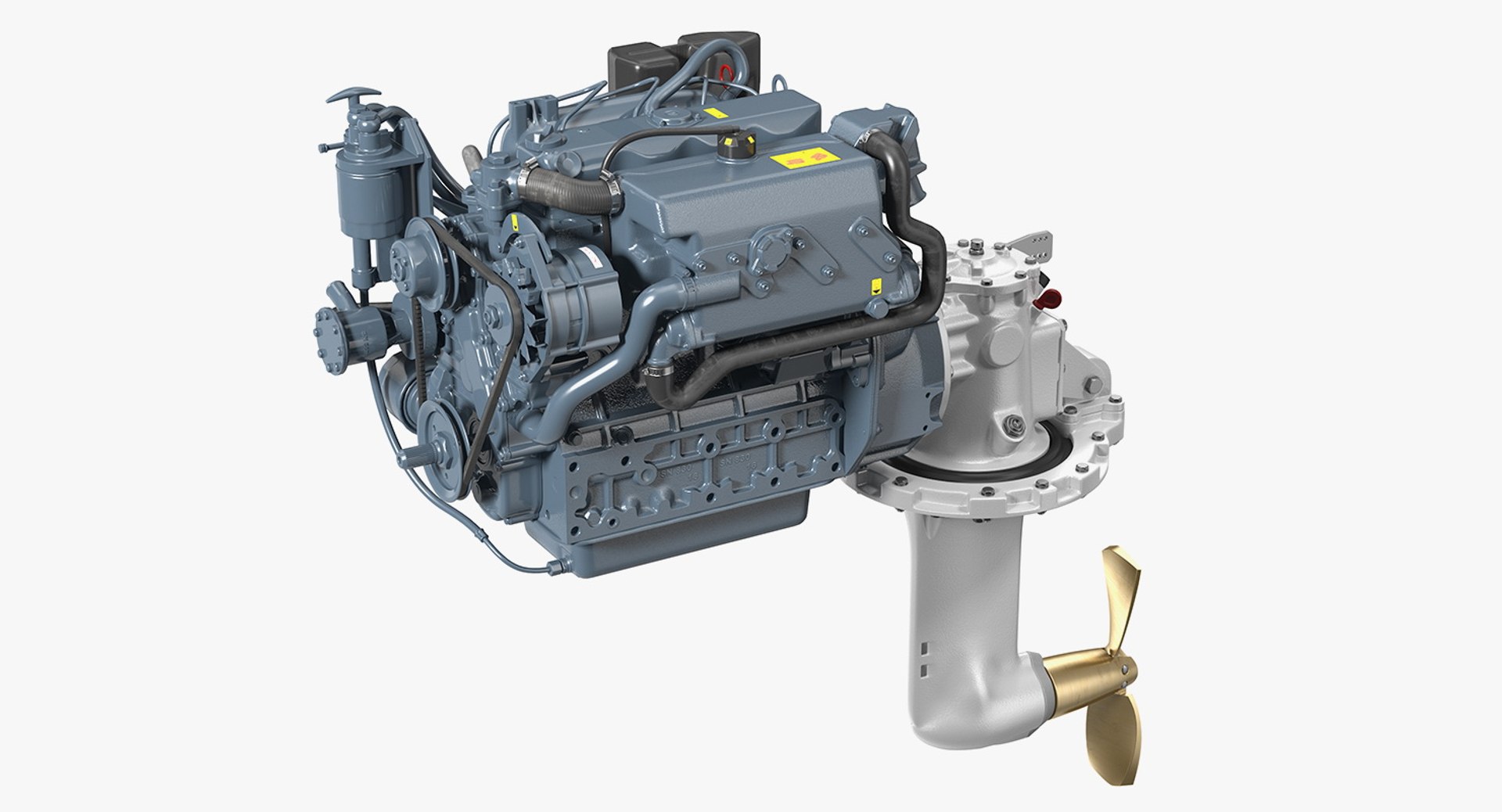 3D Marine Diesel Saildrive Engine - TurboSquid 1400903