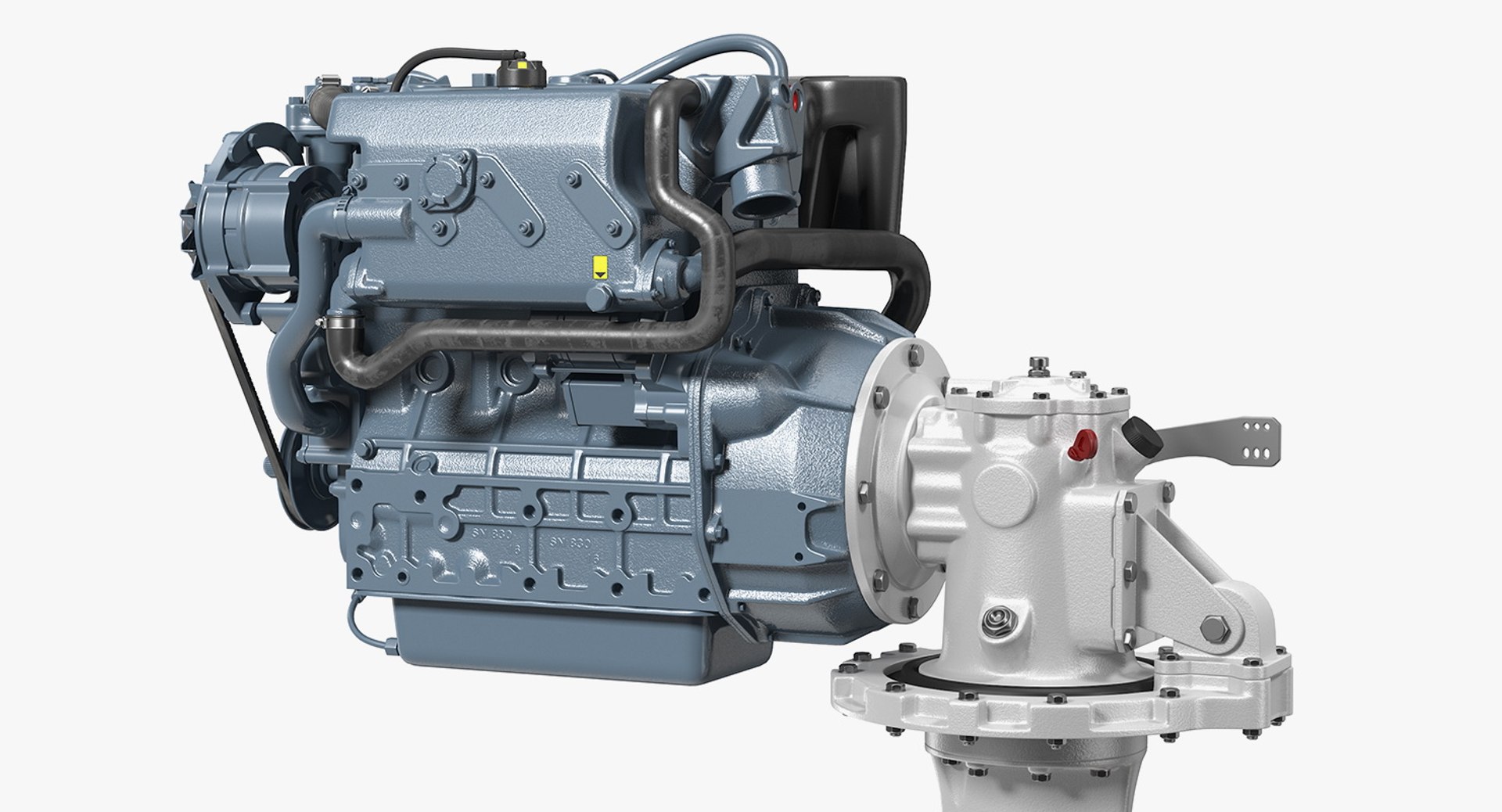 3D Marine Diesel Saildrive Engine - TurboSquid 1400903