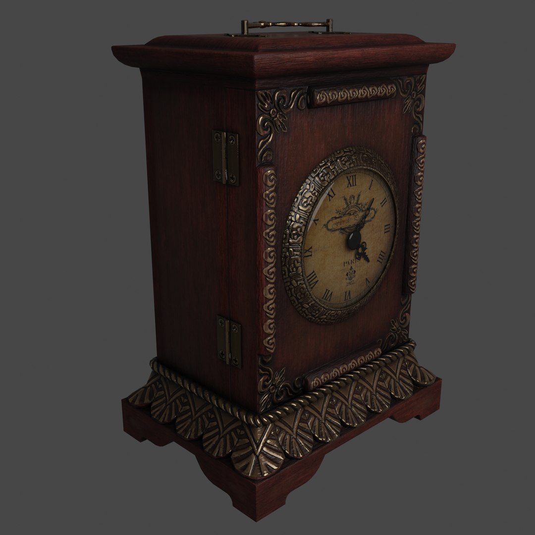 3D Old antique watch clock - TurboSquid 1905560