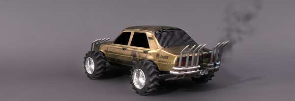 3d carmageddon monster car model