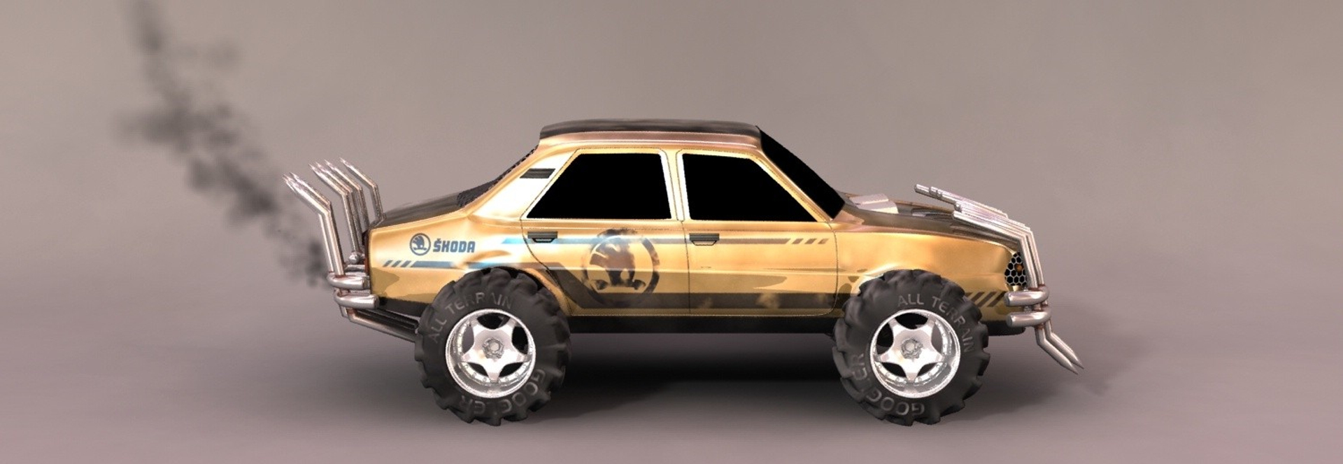 3d carmageddon monster car model