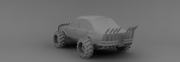 3d carmageddon monster car model