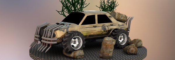 3d carmageddon monster car model