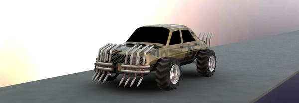 3d carmageddon monster car model