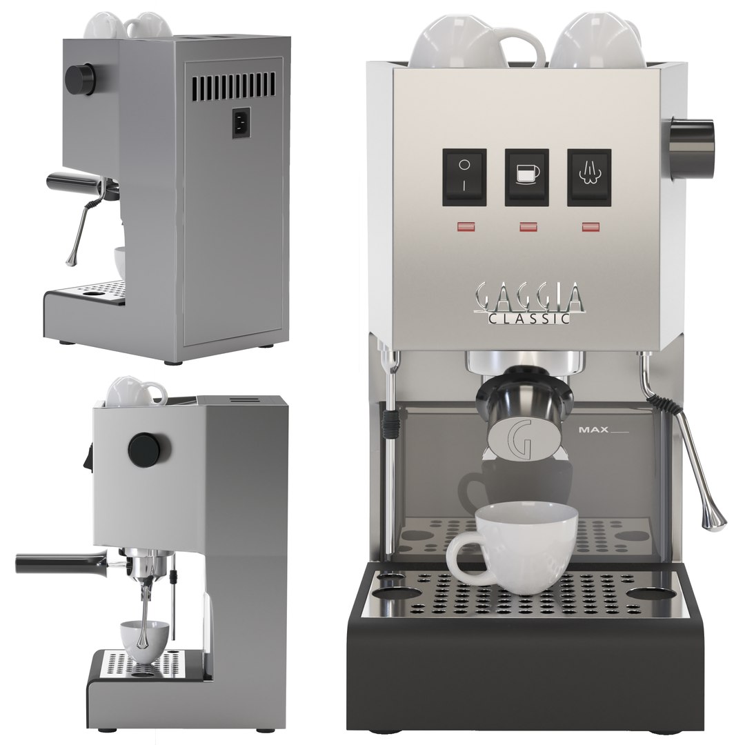3D Gaggia Classic Pro Espresso Model - TurboSquid 1960458