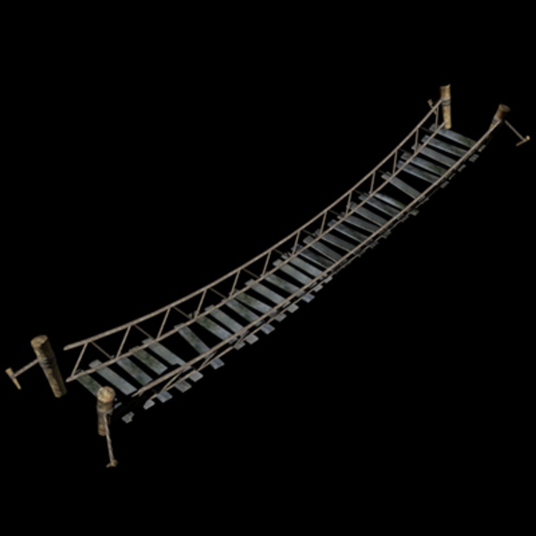 Hanging Bridge 3d Model