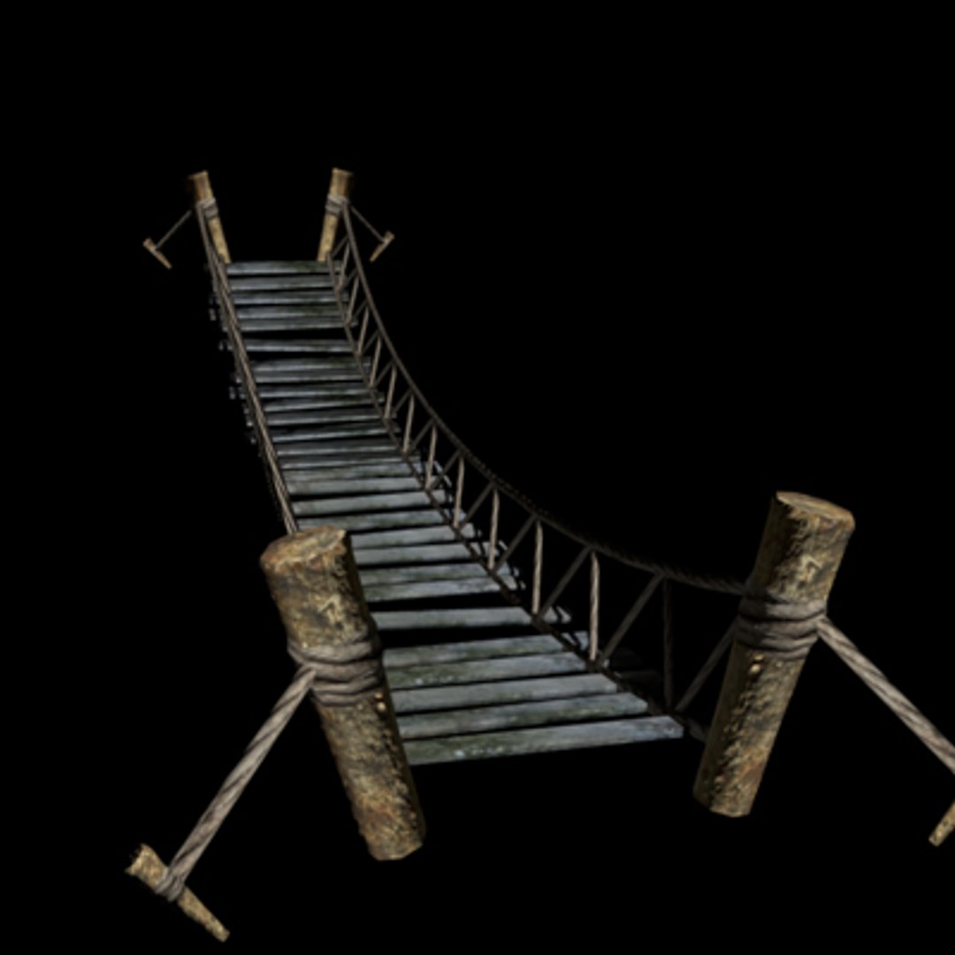 Hanging Bridge 3d Model