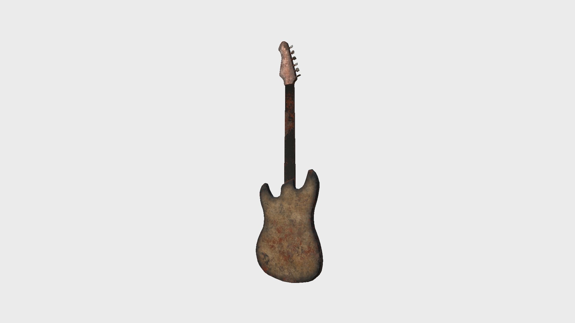 3D Electric Guitar 09 Destroyed - Music Instrument Design - TurboSquid ...