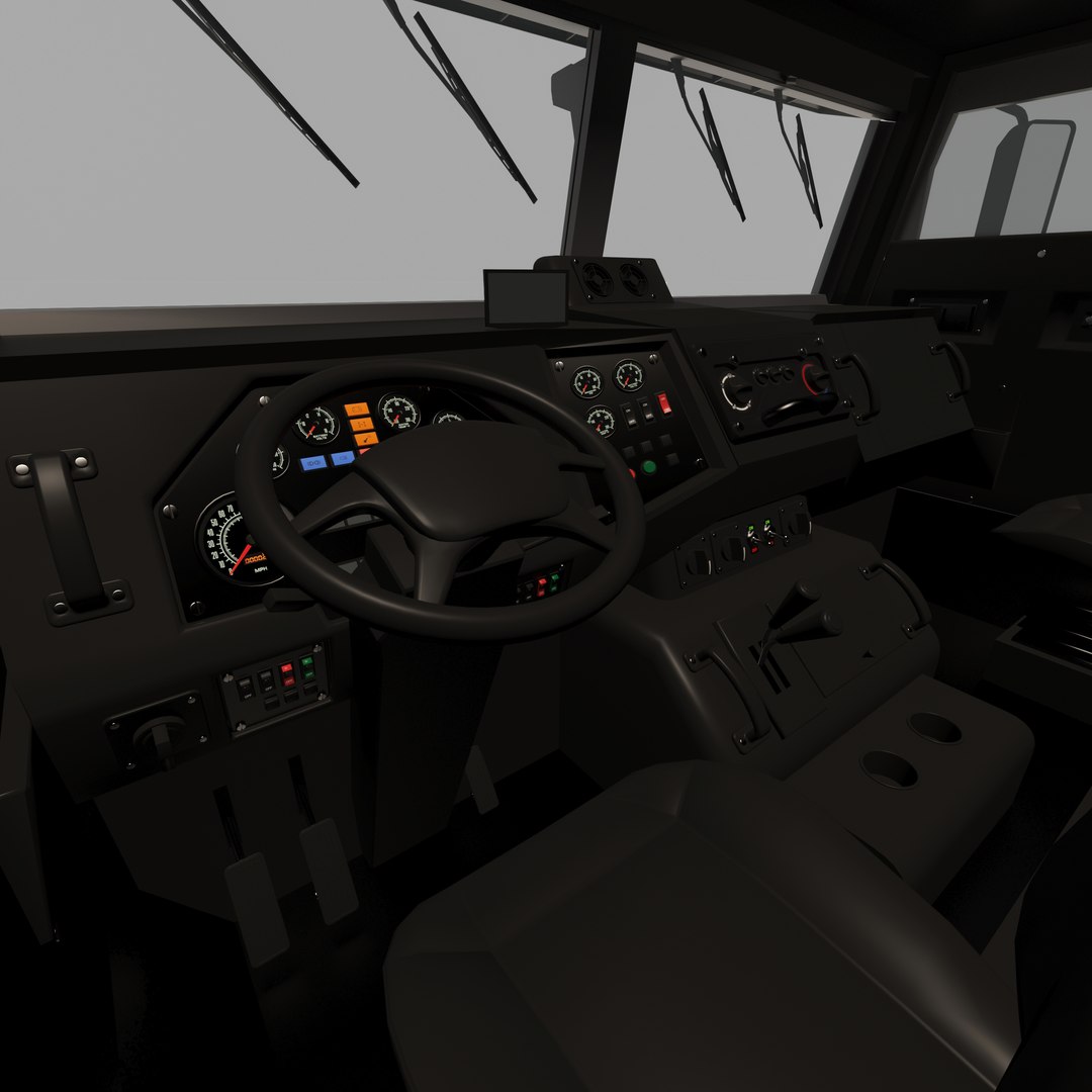 3D Military Ural Typhoon Interior - TurboSquid 1609181