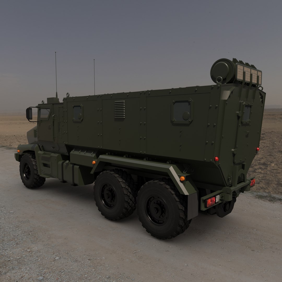 3D Military Ural Typhoon Interior - TurboSquid 1609181