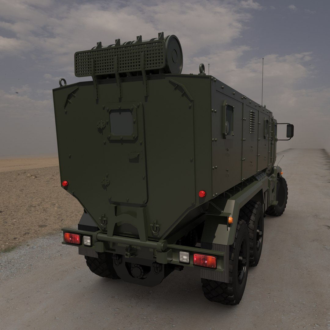 3D Military Ural Typhoon Interior - TurboSquid 1609181