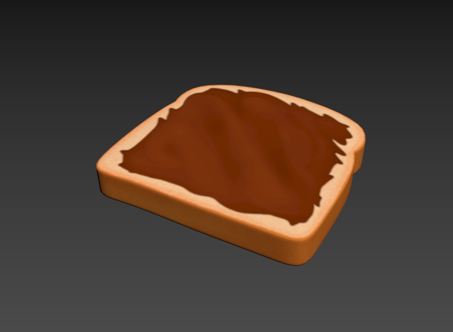 Nutella Toast 3D - TurboSquid 1606744