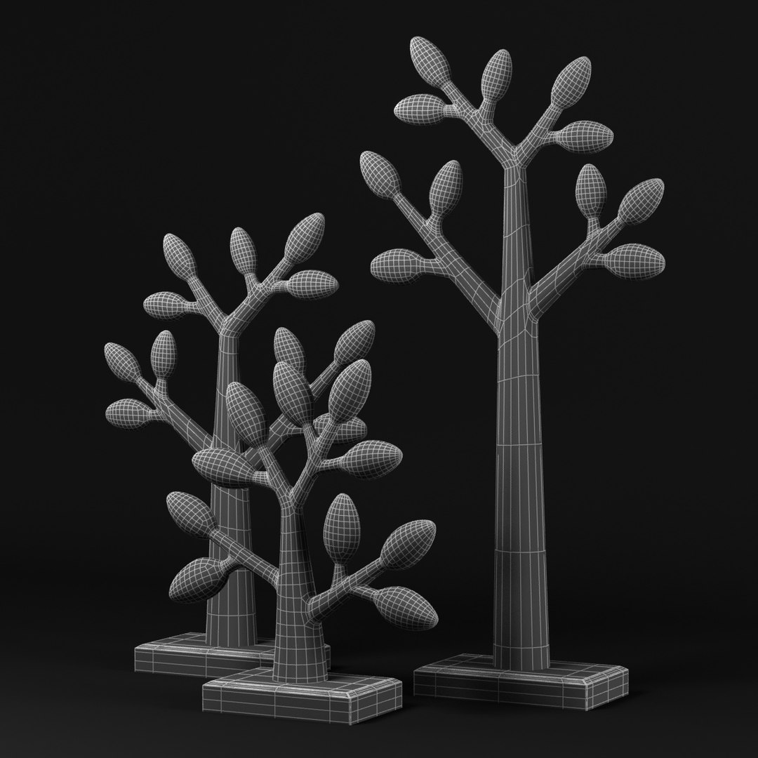 3D clay trees model - TurboSquid 1226455