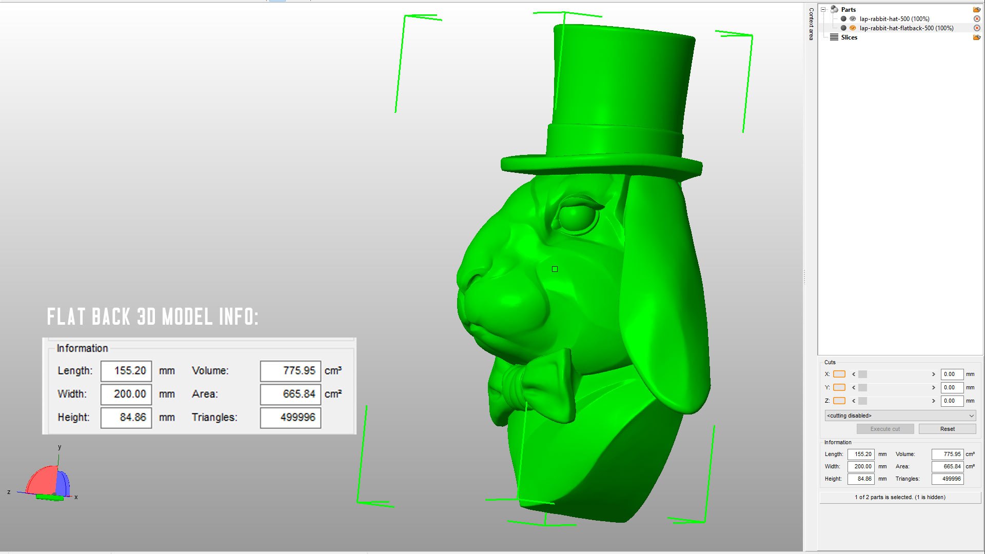 Lop Rabbit Head Hat Sculpture STL 3D - TurboSquid 1978977