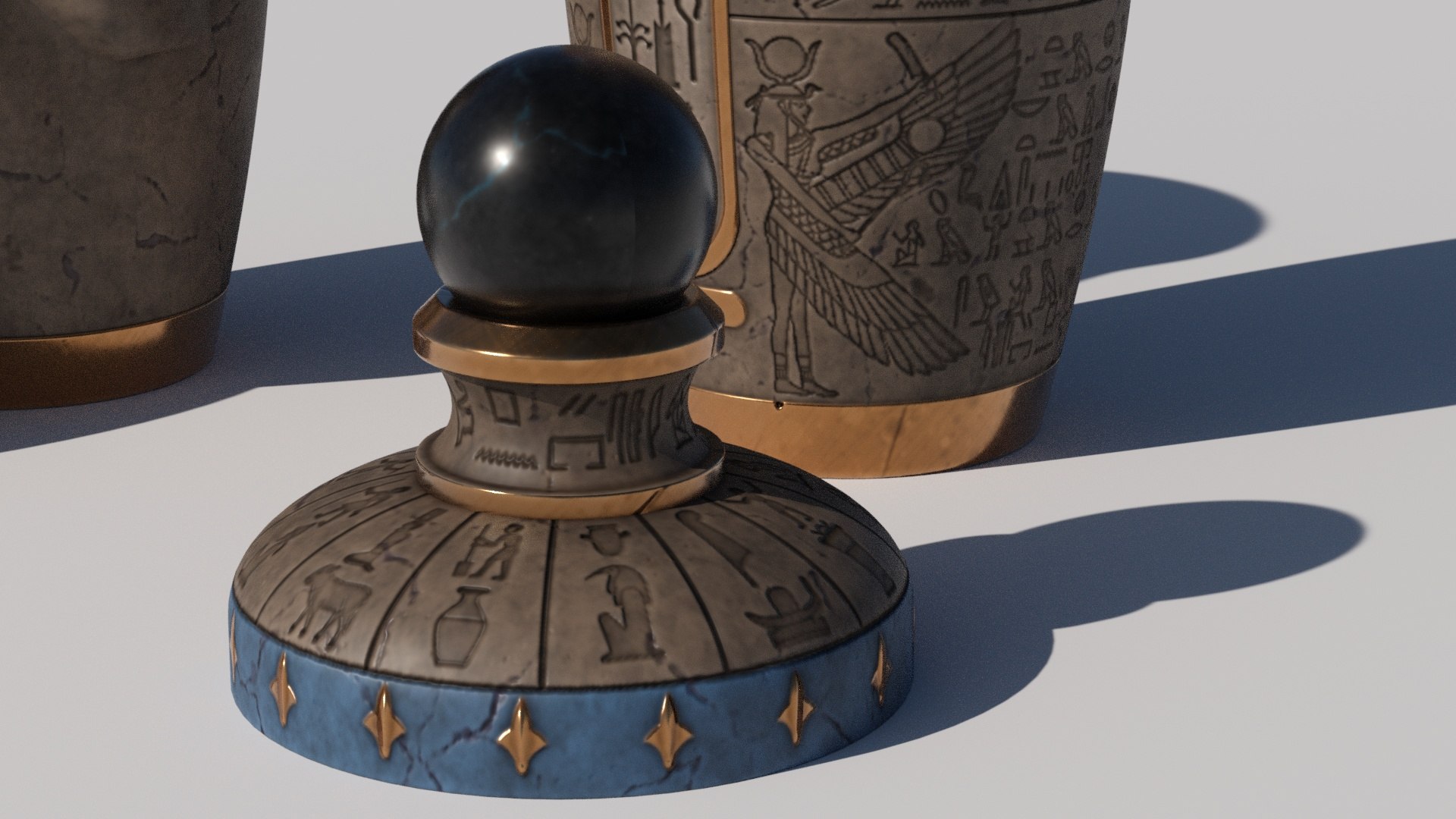 3D OB 02 Egyptian Necromancer Kit - 03 - Canopic Death Jar - TurboSquid ...