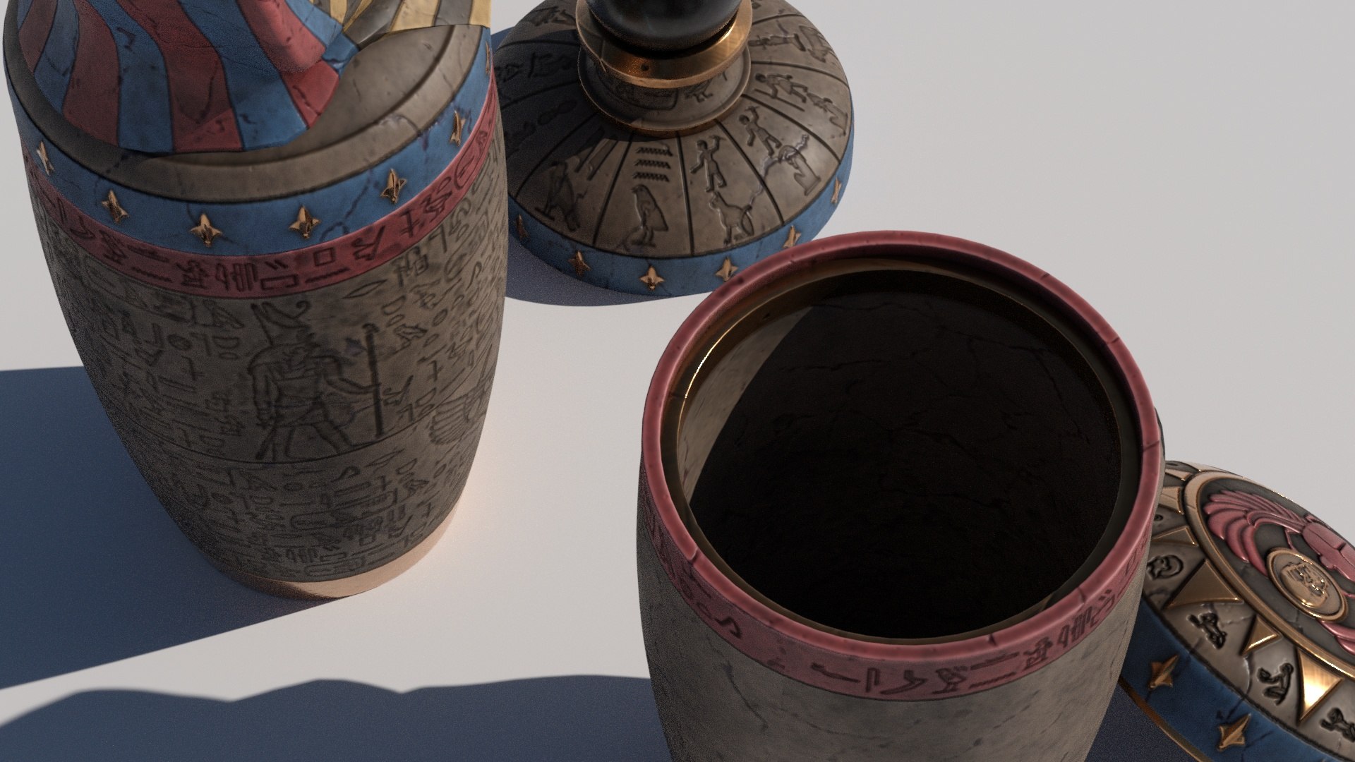 3D OB 02 Egyptian Necromancer Kit - 03 - Canopic Death Jar - TurboSquid ...