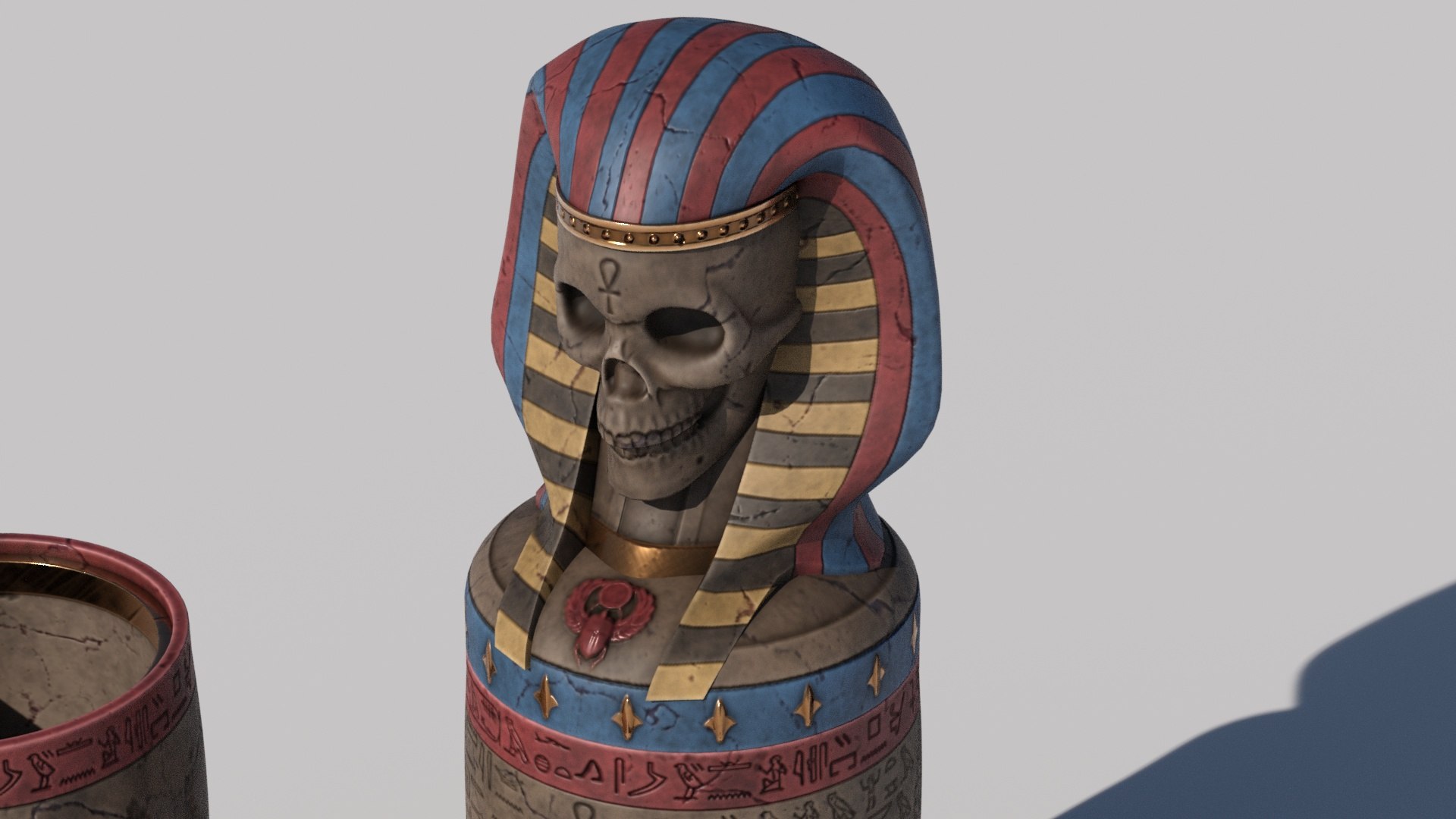 3D OB 02 Egyptian Necromancer Kit - 03 - Canopic Death Jar - TurboSquid ...