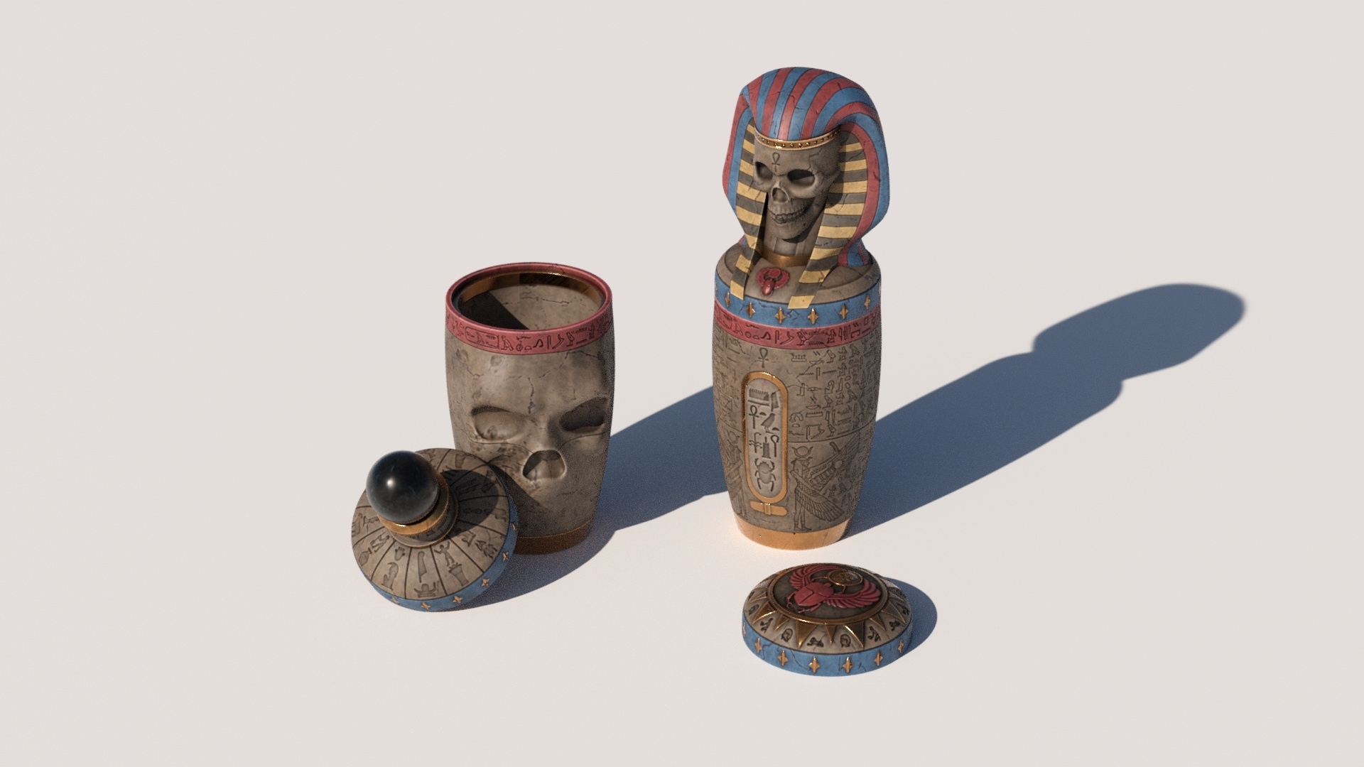 3D OB 02 Egyptian Necromancer Kit - 03 - Canopic Death Jar - TurboSquid ...