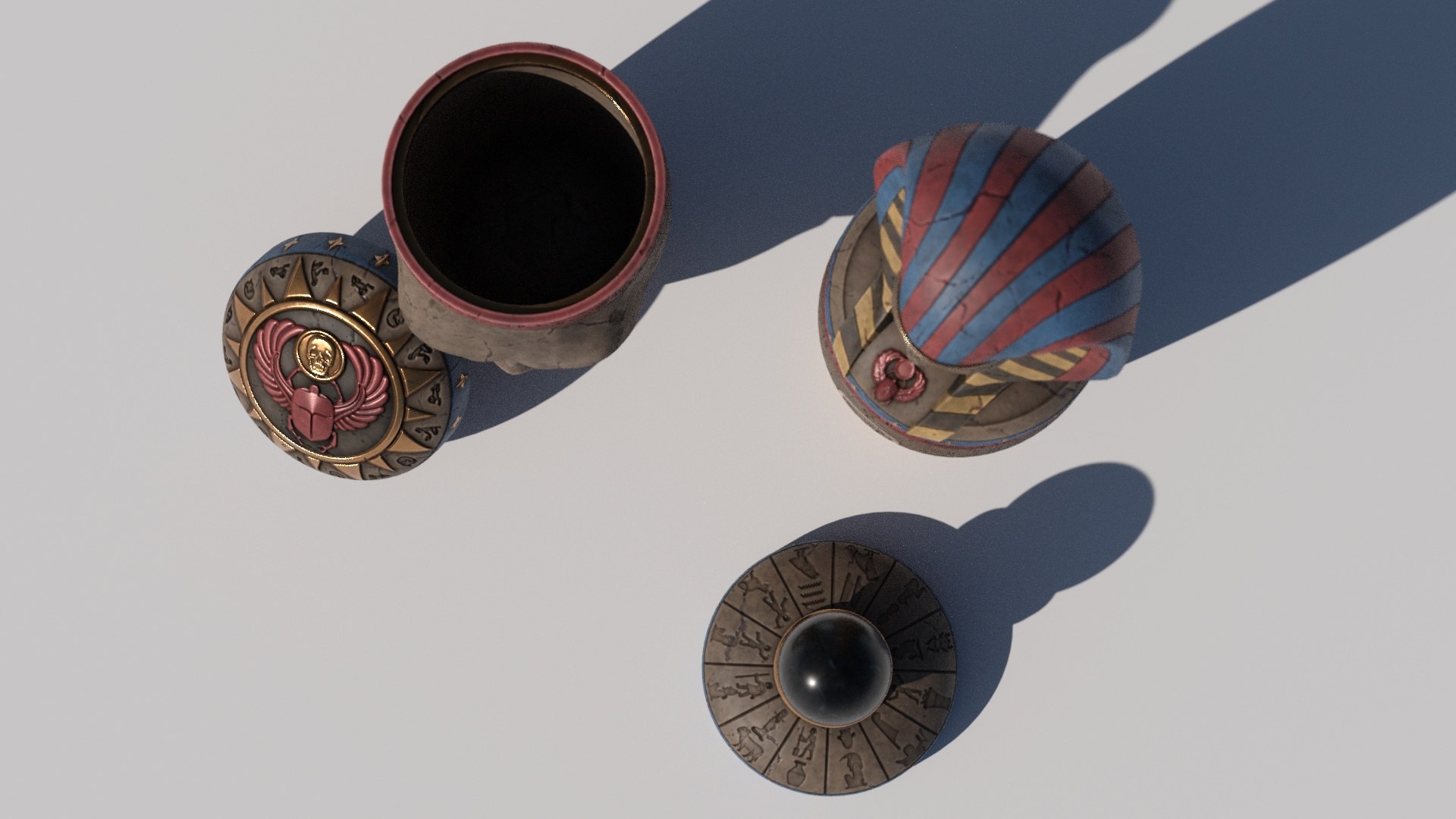 3D OB 02 Egyptian Necromancer Kit - 03 - Canopic Death Jar - TurboSquid ...