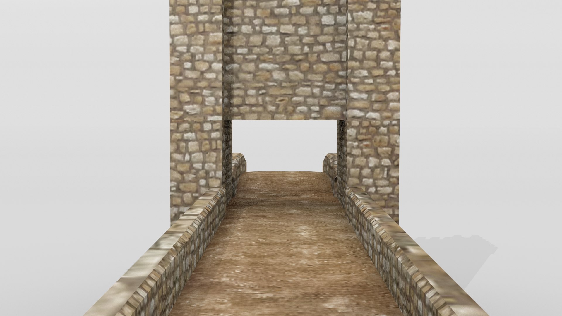 3d Medieval Stone Bridge Model