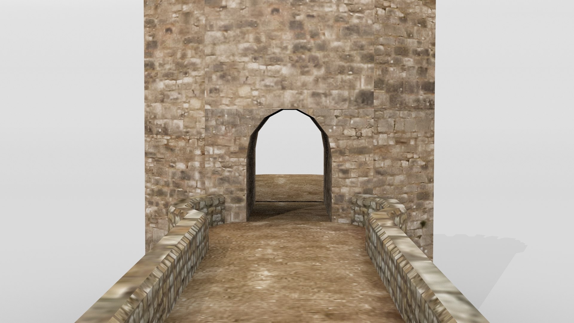 3d Medieval Stone Bridge Model