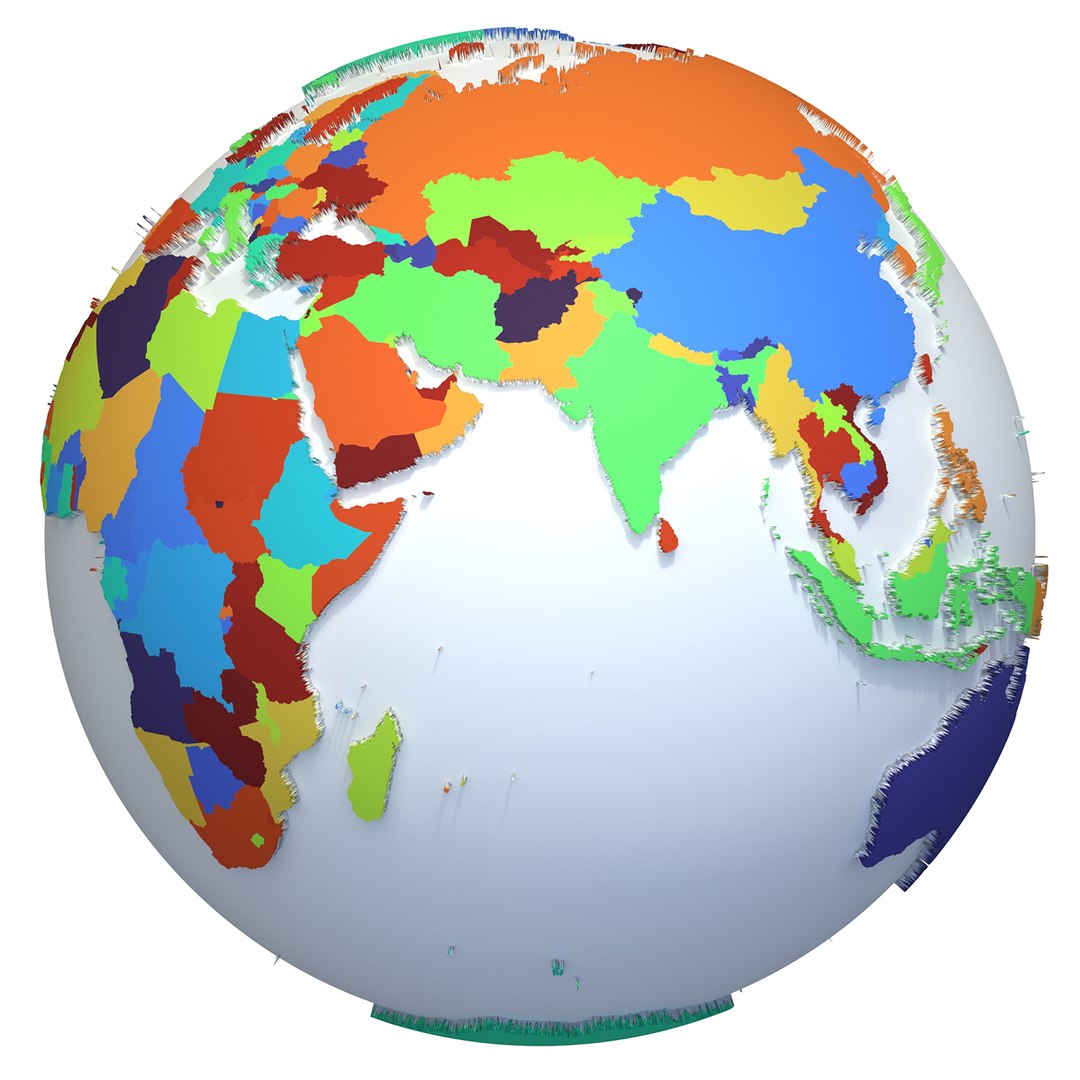 3D Earth Countries 3D Globe Model - TurboSquid 2347386