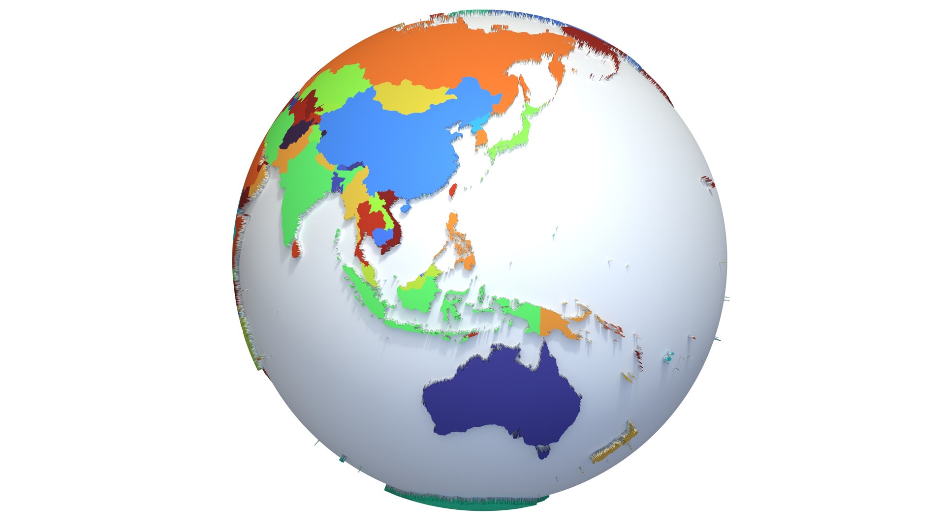 3D Earth Countries 3D Globe Model - TurboSquid 2347386