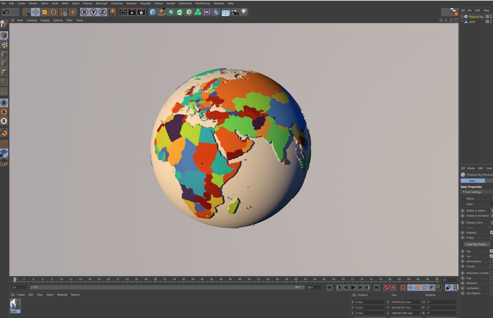 3D Earth Countries 3D Globe Model - TurboSquid 2347386