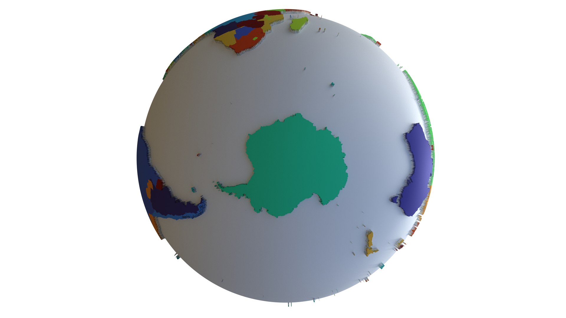 3D Earth Countries 3D Globe Model - TurboSquid 2347386