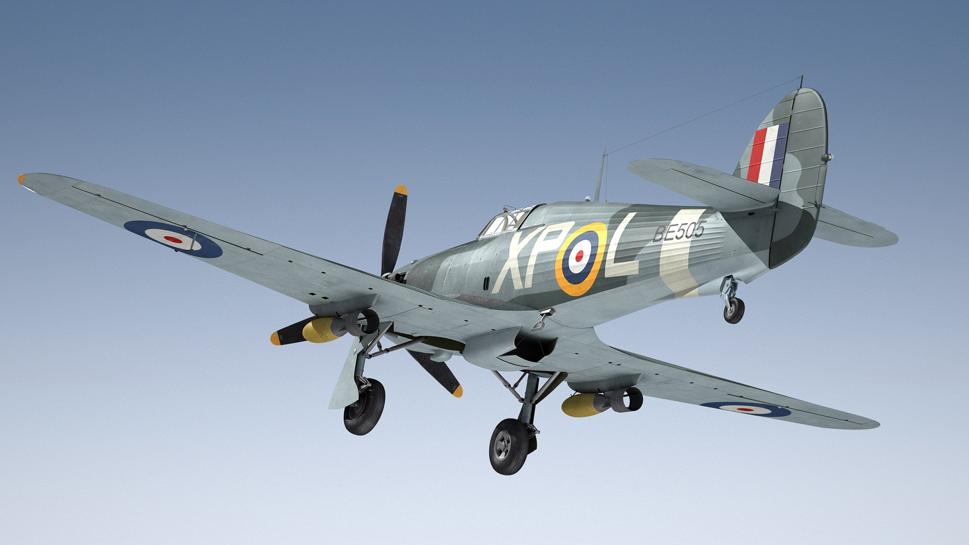 3D Hawker Hurricane Fighter Model - TurboSquid 1681235
