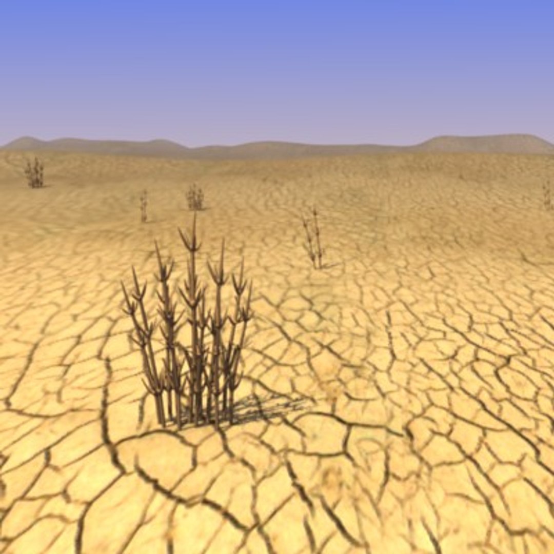 desert landscape sand 3d model