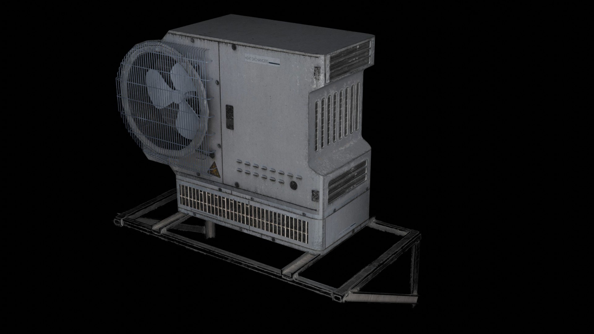 3D 18 Cyberpunk Air Conditioner Model - TurboSquid 2301973