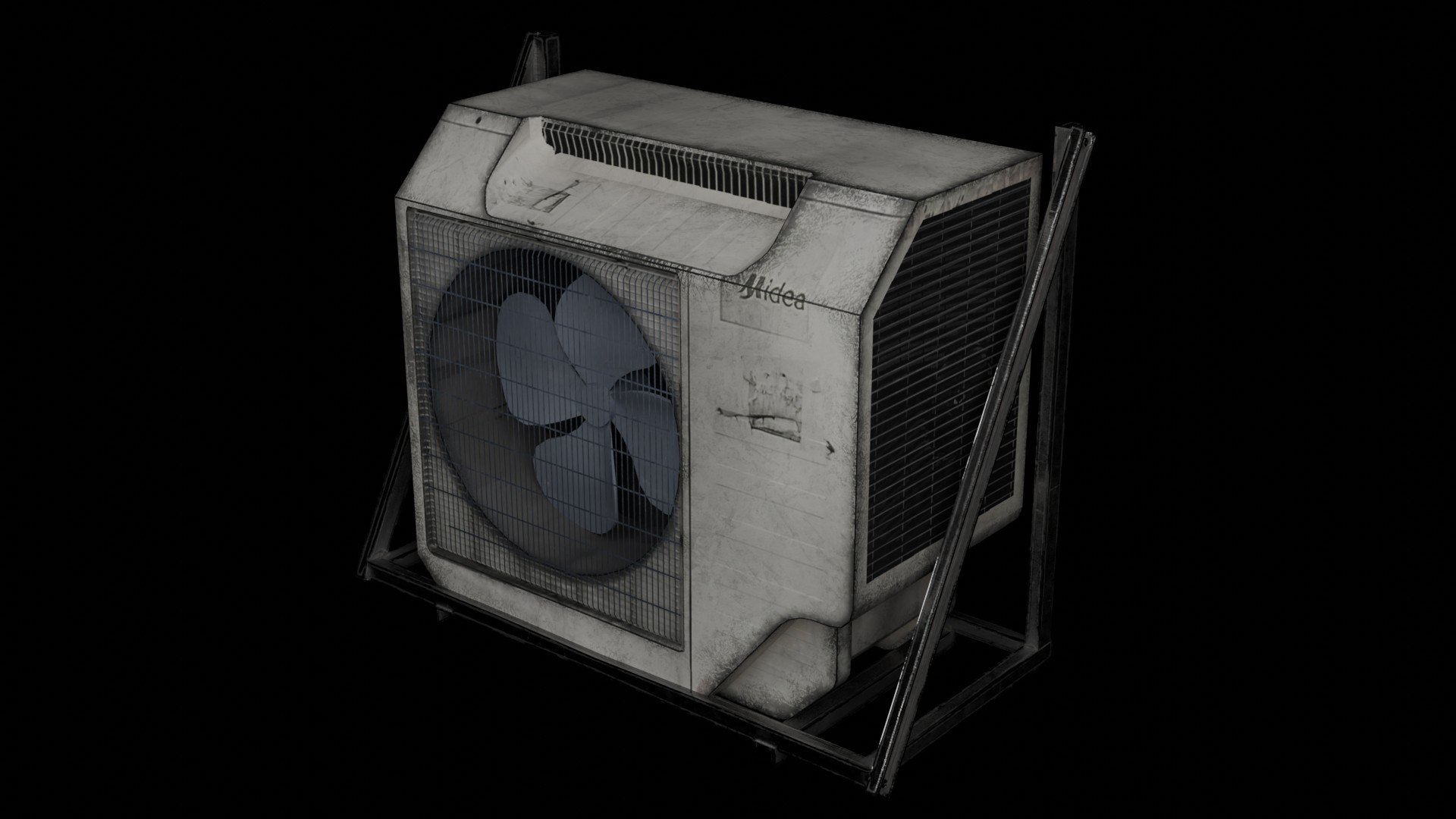 3D 18 Cyberpunk Air Conditioner Model - TurboSquid 2301973