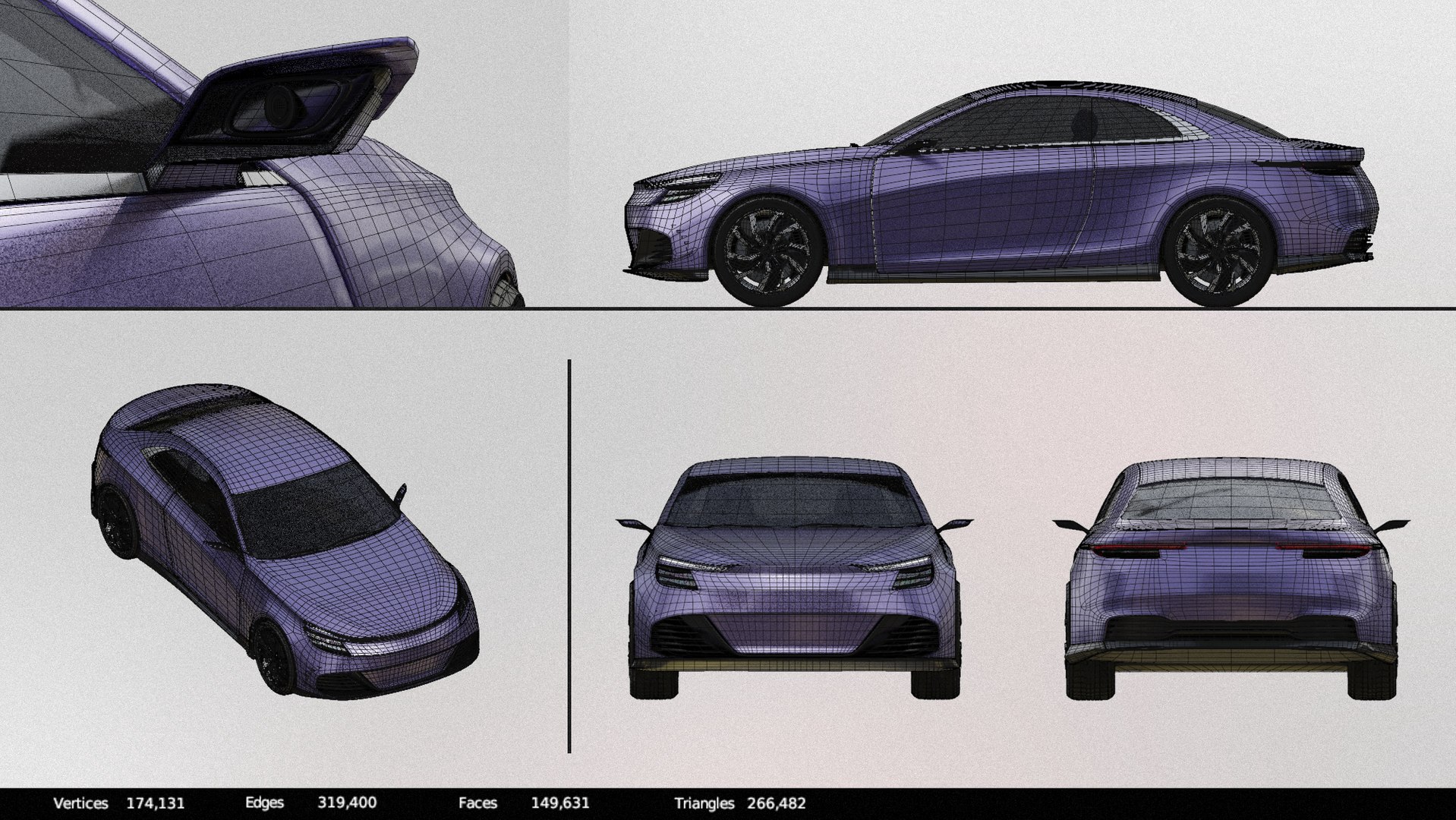 3D CRZ Coupe Car - Low Poly - TurboSquid 2017157