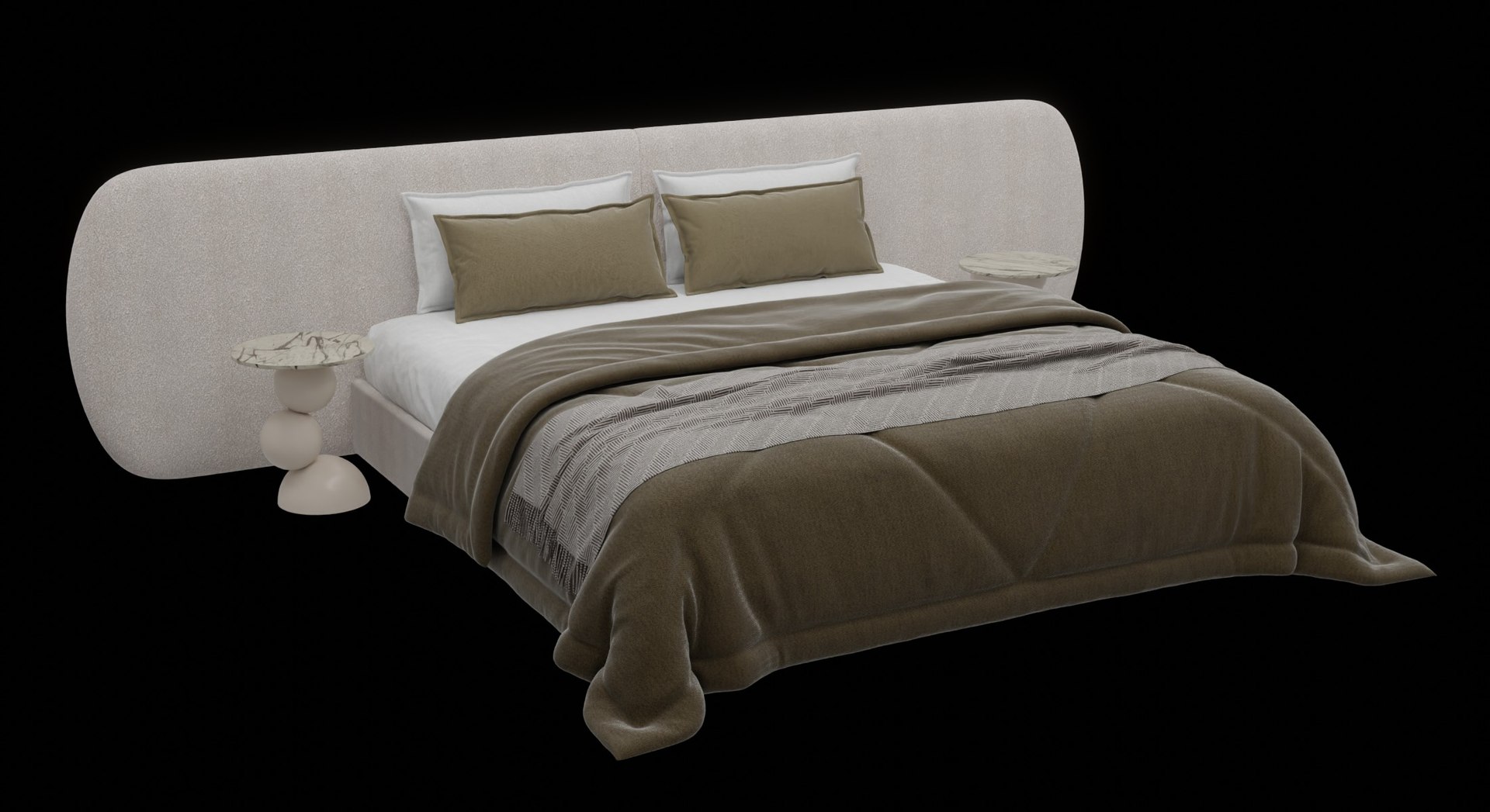3D Bed Malbina - TurboSquid 2252609