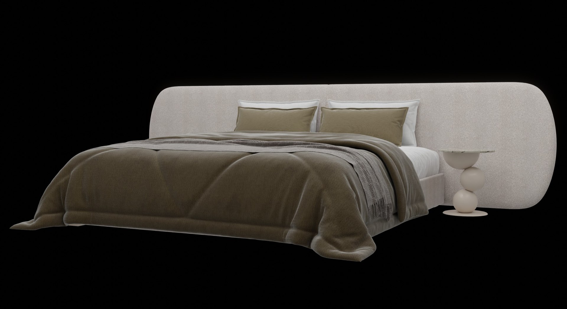 3D Bed Malbina - TurboSquid 2252609